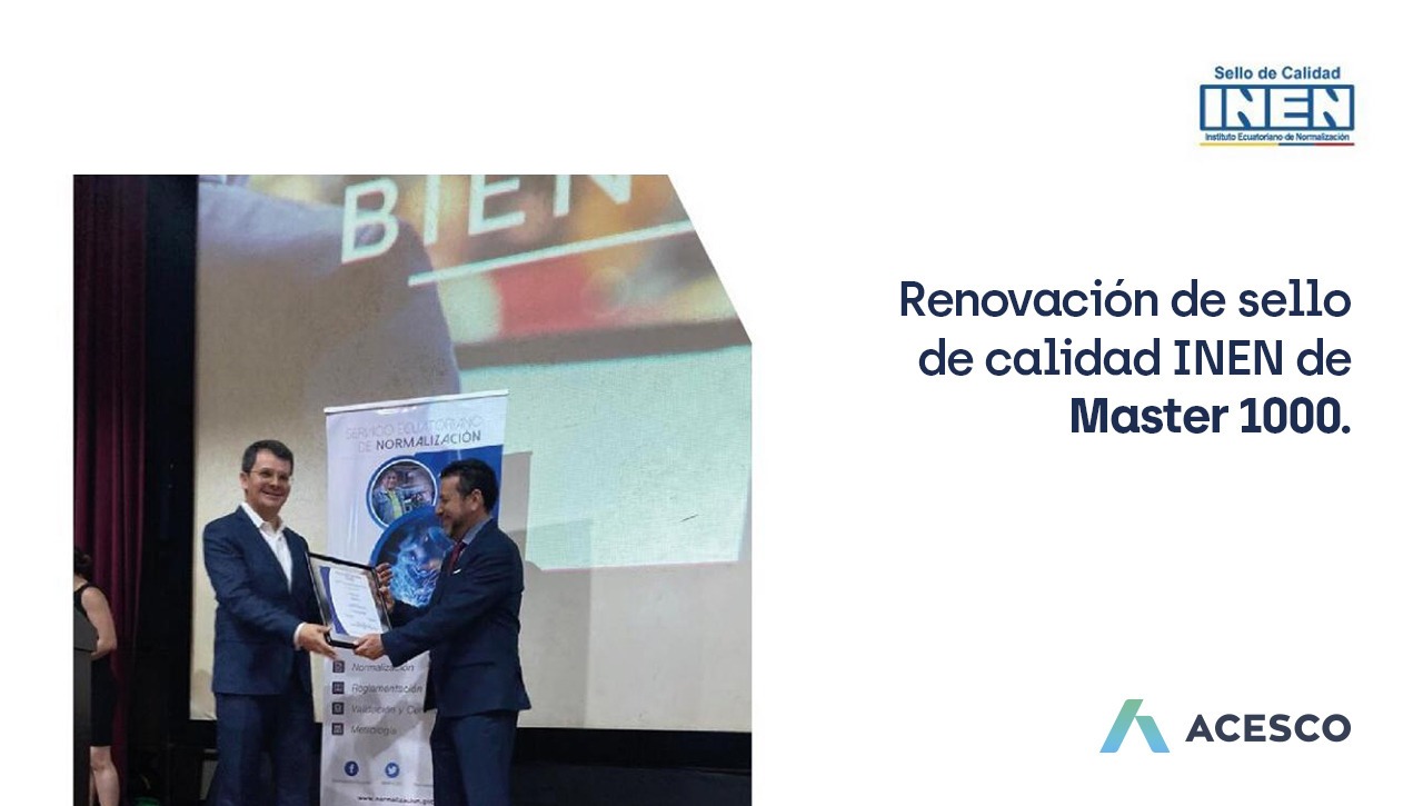 Renovación de los sellos de calidad INEN. - 2025